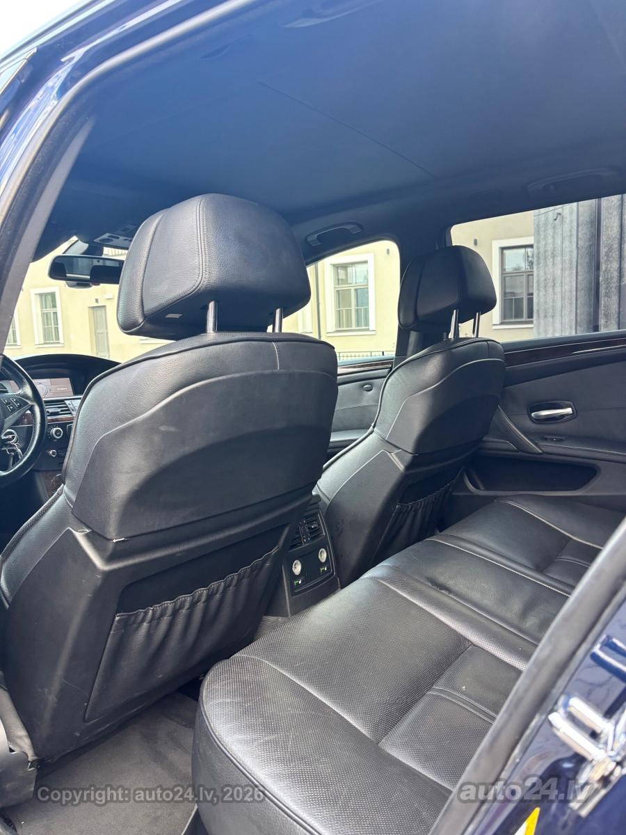 Blue BMW 5 Series 2007 in Rapla, with an engine capacity of 3.00 L and mileage of 387 thousand km for 6500 €, photo 14 on AUTOMOTO.COM.LV