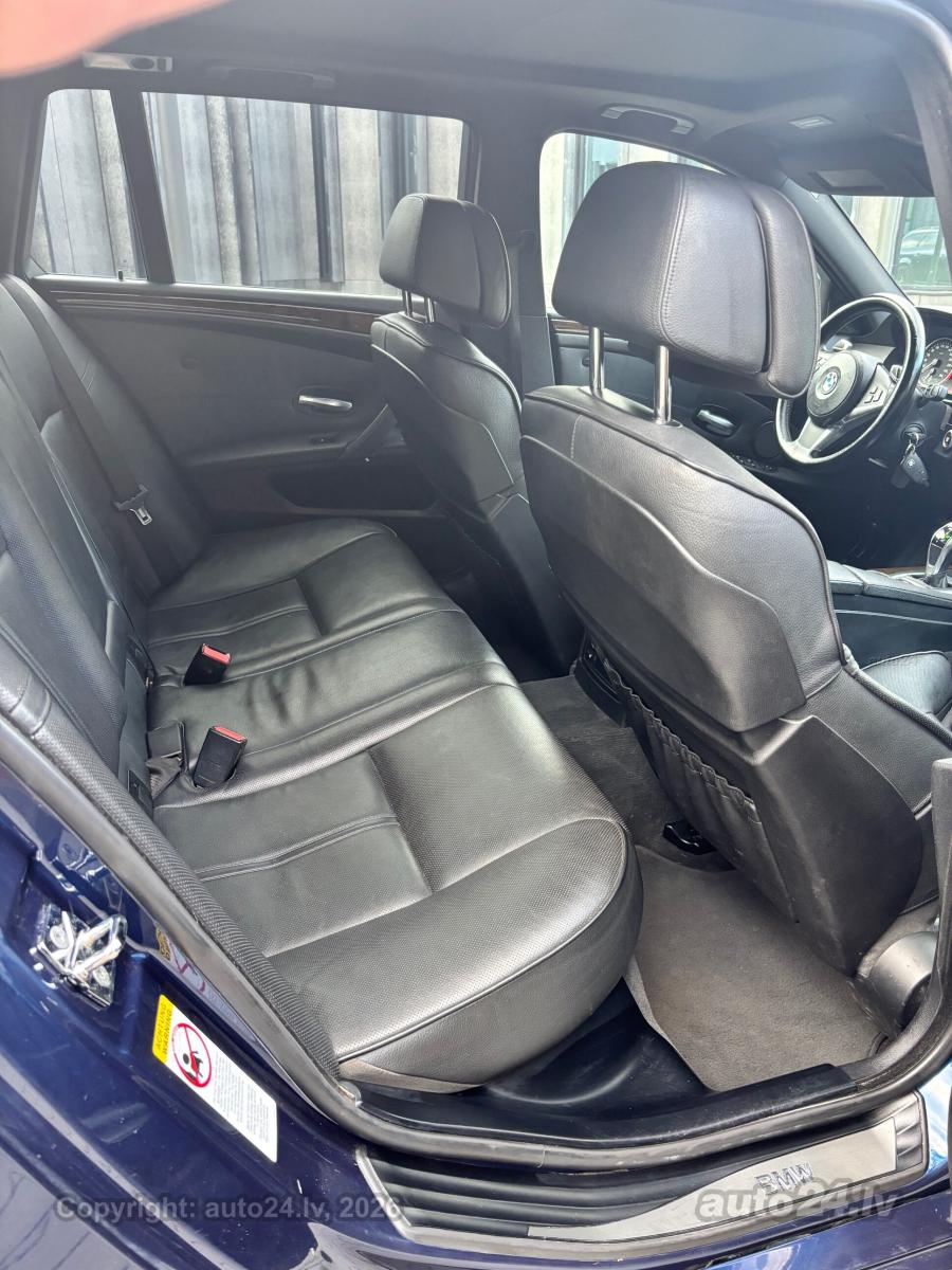 Blue BMW 5 Series 2007 in Rapla, with an engine capacity of 3.00 L and mileage of 387 thousand km for 6500 €, photo 15 on AUTOMOTO.COM.LV