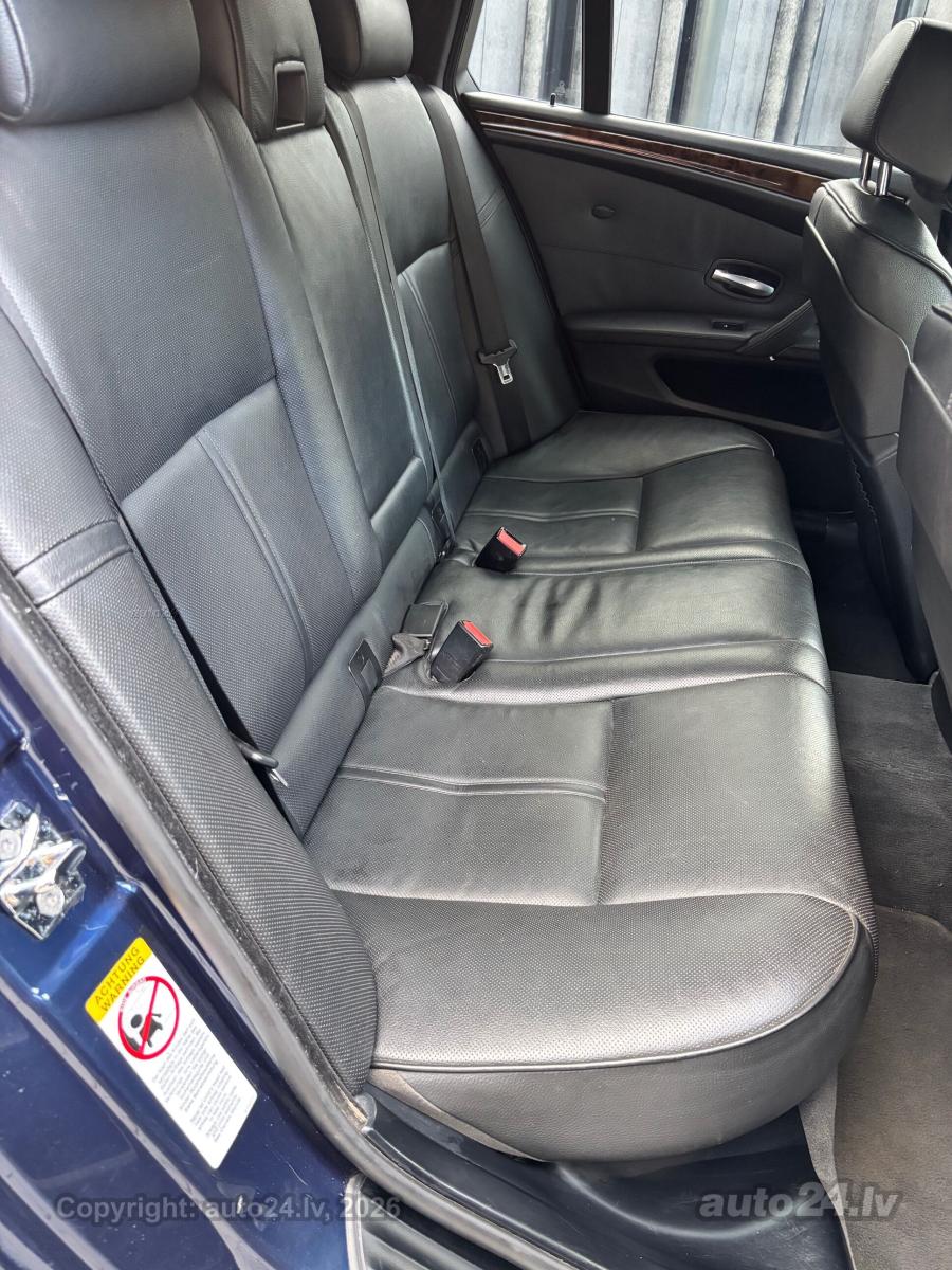 Blue BMW 5 Series 2007 in Rapla, with an engine capacity of 3.00 L and mileage of 387 thousand km for 6500 €, photo 16 on AUTOMOTO.COM.LV