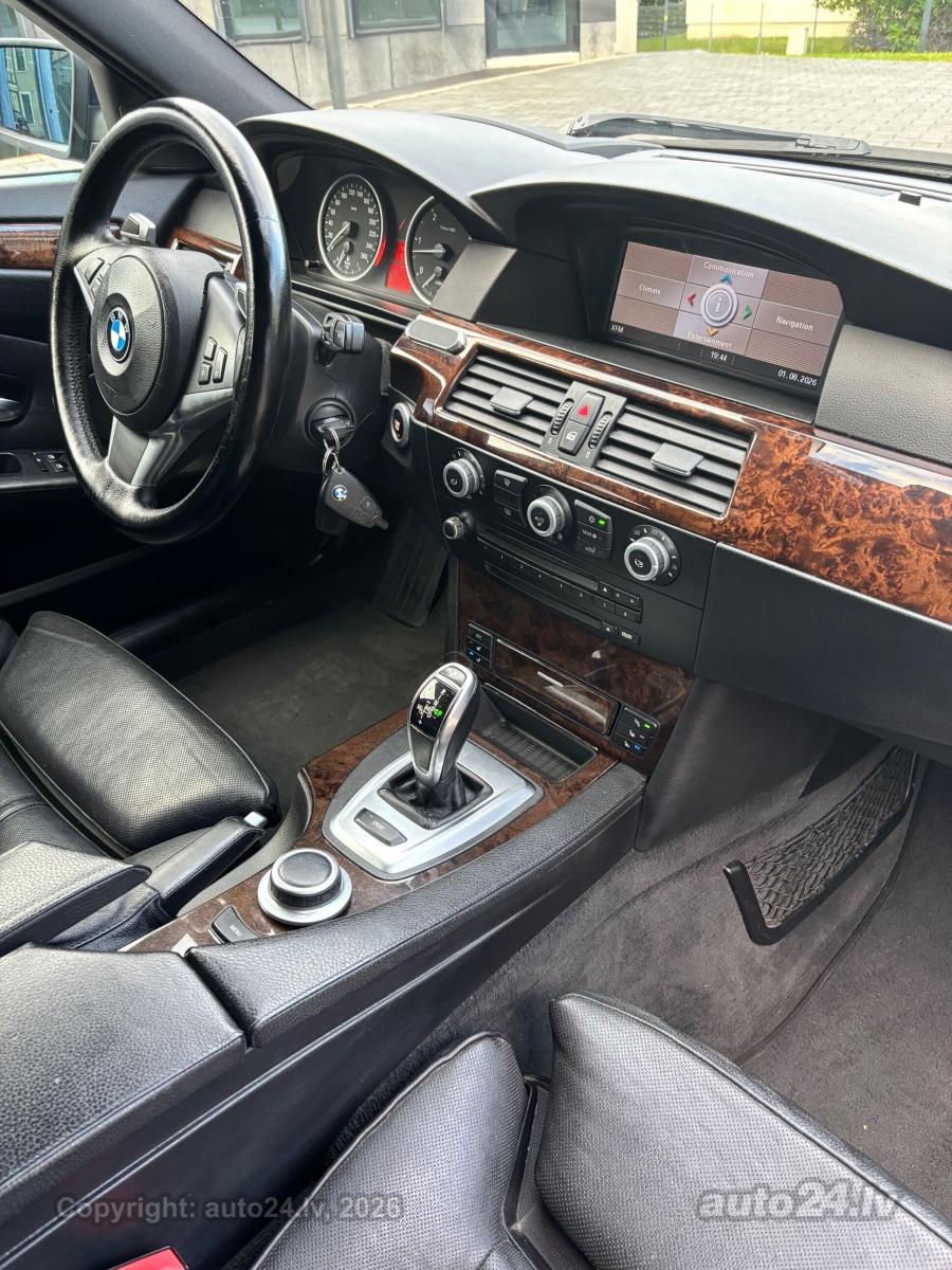Blue BMW 5 Series 2007 in Rapla, with an engine capacity of 3.00 L and mileage of 387 thousand km for 6500 €, photo 17 on AUTOMOTO.COM.LV