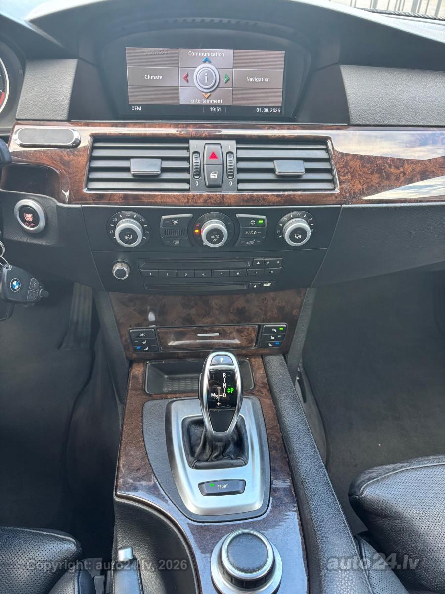 Blue BMW 5 Series 2007 in Rapla, with an engine capacity of 3.00 L and mileage of 387 thousand km for 6500 €, photo 18 on AUTOMOTO.COM.LV