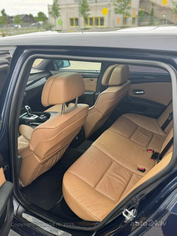 Blue BMW 5 Series 2008 in Tartu, with an engine capacity of 3.00 L and mileage of 0 thousand km for 7300 €, photo 8 on AUTOMOTO.COM.LV