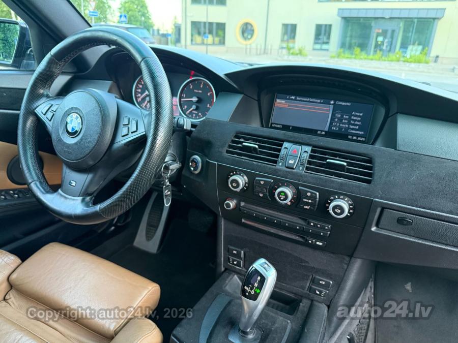 Синий БМВ 5 Серия 2008 в Тарту, объемом двигателя 3.00 л и пробегом 386 тыс. км за 5999 €, фото 19 на AUTOMOTO.COM.LV