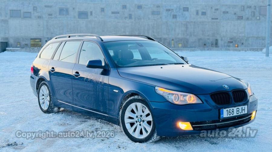 Blue BMW 5 Series 2009 in Tallinn, with an engine capacity of 3.00 L and mileage of 361 thousand km for 4990 €, photo 1 on AUTOMOTO.COM.LV