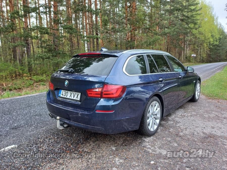 Blue BMW 5 Series 2011 in Voru, with an engine capacity of 2.00 L and mileage of 217 thousand km for 9400 €, photo 6 on AUTOMOTO.COM.LV