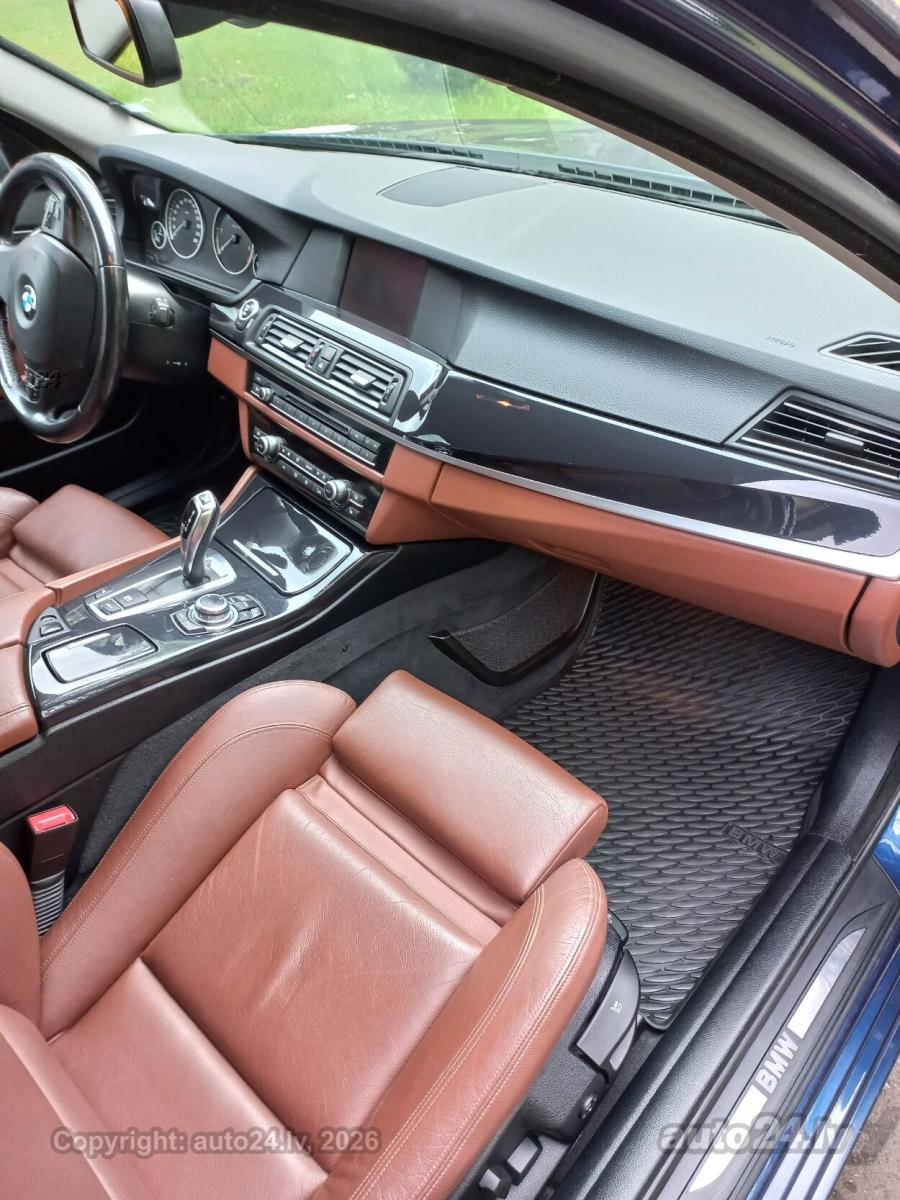 Blue BMW 5 Series 2011 in Voru, with an engine capacity of 2.00 L and mileage of 217 thousand km for 9400 €, photo 10 on AUTOMOTO.COM.LV