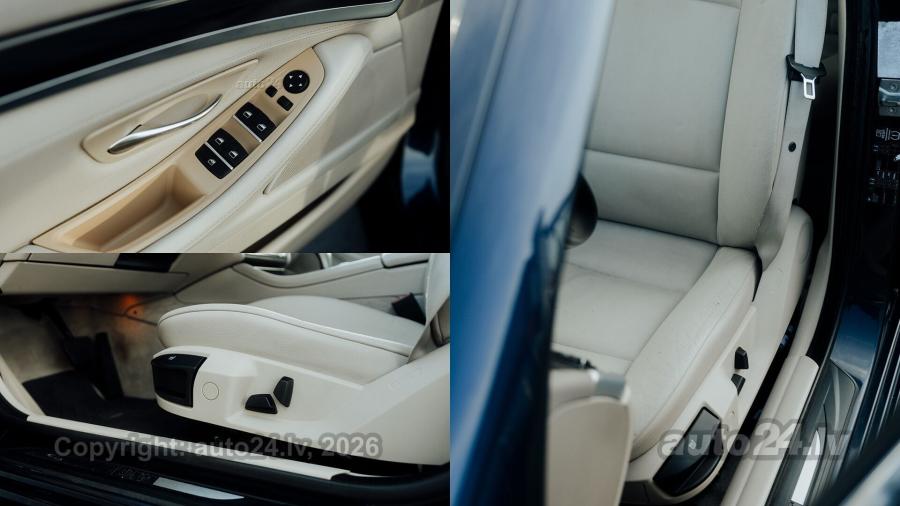 Blue BMW 5 Series 2013 in Parnu, with an engine capacity of 2.00 L and mileage of 343 thousand km for 9600 €, photo 12 on AUTOMOTO.COM.LV