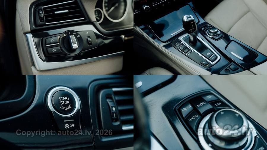 Blue BMW 5 Series 2013 in Parnu, with an engine capacity of 2.00 L and mileage of 343 thousand km for 9600 €, photo 13 on AUTOMOTO.COM.LV