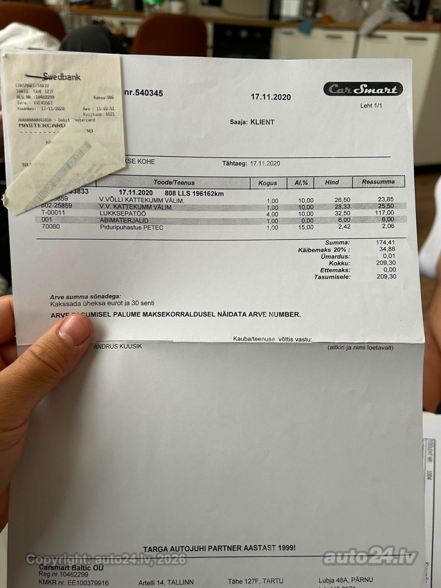 Синий БМВ 5 Серия 2013 в Таллин, объемом двигателя 2.00 л и пробегом 256 тыс. км за 7000 €, фото 15 на AUTOMOTO.COM.LV