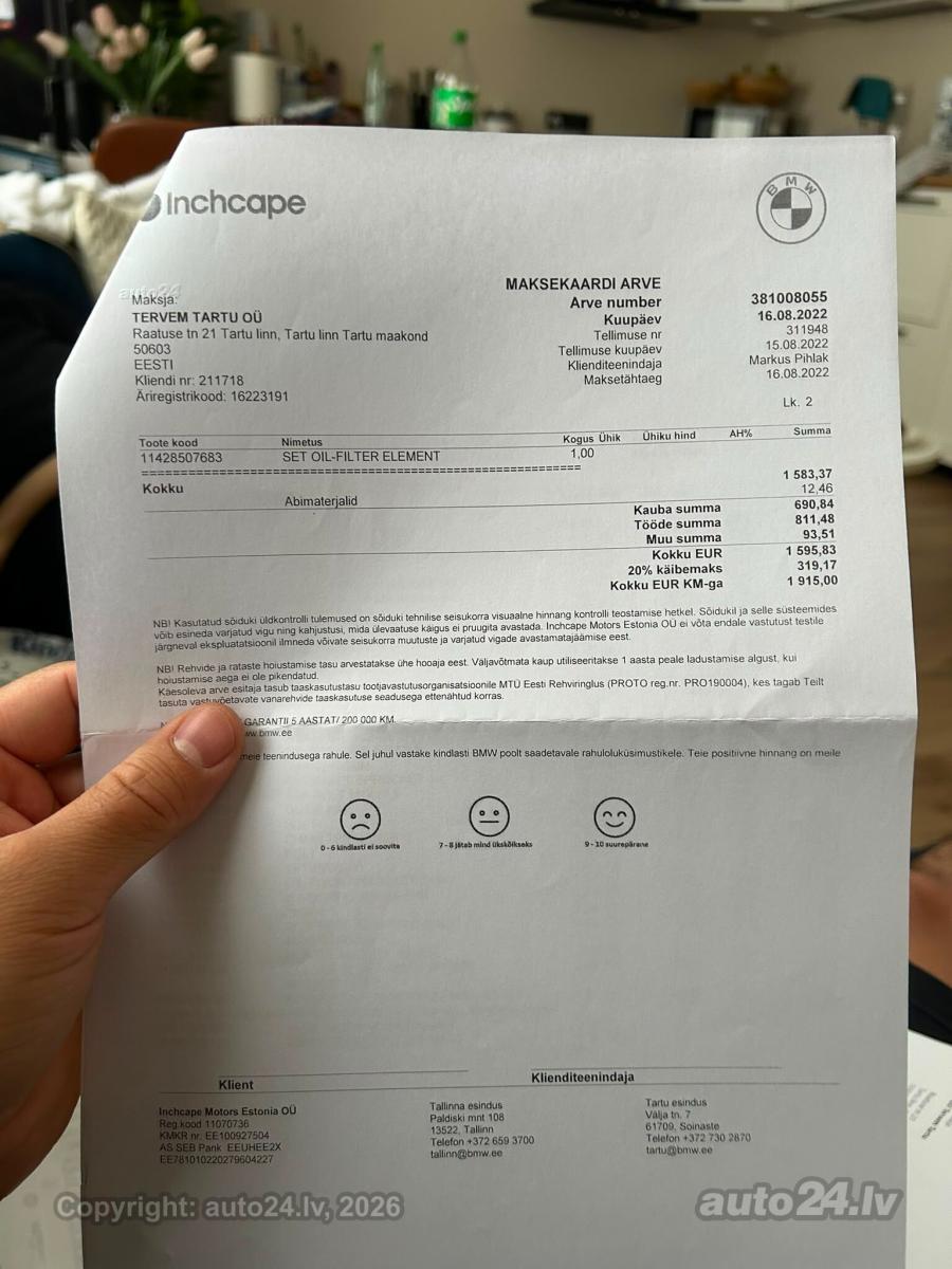Синий БМВ 5 Серия 2013 в Таллин, объемом двигателя 2.00 л и пробегом 256 тыс. км за 7000 €, фото 19 на AUTOMOTO.COM.LV