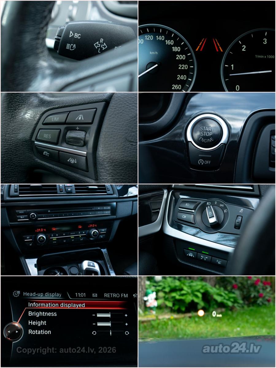 Blue BMW 5 Series 2016 in Tallinn, with an engine capacity of 3.00 L and mileage of 193 thousand km for 14900 €, photo 18 on AUTOMOTO.COM.LV
