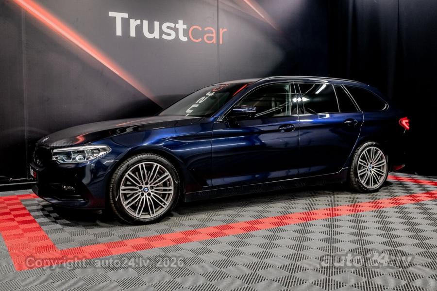 Blue BMW 5 Series 2018 in Parnu, with an engine capacity of 3.00 L and mileage of 181 thousand km for 24990 €, photo 4 on AUTOMOTO.COM.LV