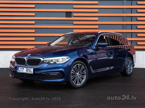 Zils BMW 5 Series 2019 Rakvere, ar dzinēja tilpumu 2.00 L un nobraukumu 292 tūkst. km par 22200 €, foto  vietnē AUTOMOTO.COM.LV