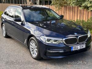 Zils BMW 5 Series 2019 Tallina, ar dzinēja tilpumu 2.00 L un nobraukumu 157 tūkst. km par 19500 €, foto  vietnē AUTOMOTO.COM.LV