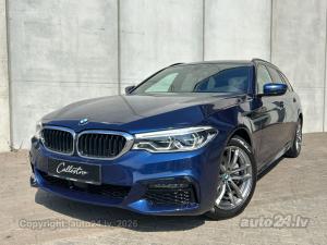 Blue BMW 5 Series 2020 in Tallinn, with an engine capacity of 2.00 L and mileage of 124 thousand km for 24900 €, photo  on AUTOMOTO.COM.LV