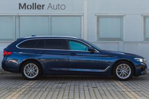 Blue BMW 5 Series 2021 in Ventspils, with an engine capacity of 2.00 L and mileage of 165 thousand km for 23212 €, photo 6 on AUTOMOTO.COM.LV