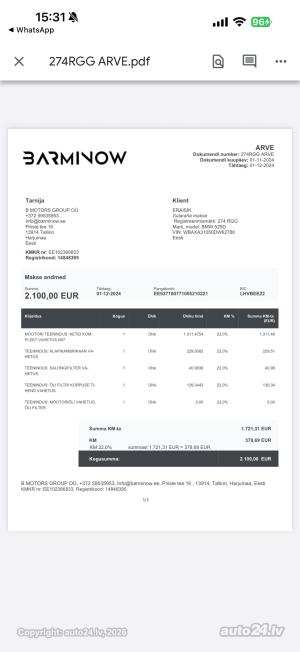 Коричневый БМВ 5 Серия 2012 в Таллин, объемом двигателя 2.00 л и пробегом 264 тыс. км за 9000 €, фото 17 на AUTOMOTO.COM.LV