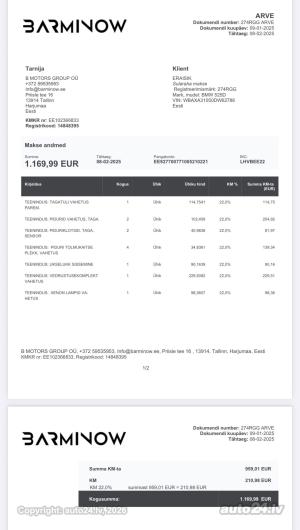 Коричневый БМВ 5 Серия 2012 в Таллин, объемом двигателя 2.00 л и пробегом 264 тыс. км за 9000 €, фото 18 на AUTOMOTO.COM.LV
