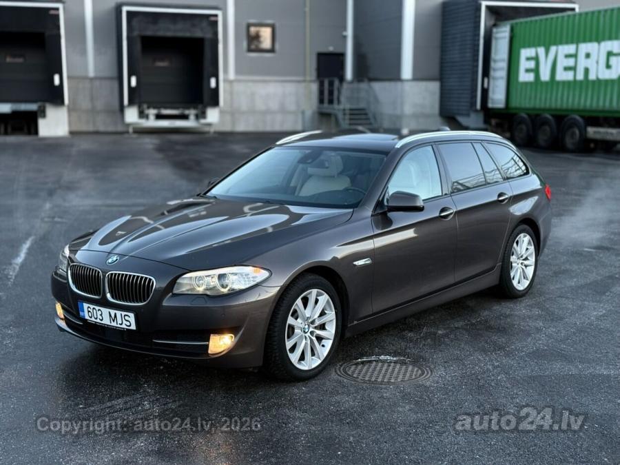 Brown BMW 5 Series 2011 in Tallinn, with an engine capacity of 2.00 L and mileage of 207 thousand km for 11490 €, photo 1 on AUTOMOTO.COM.LV