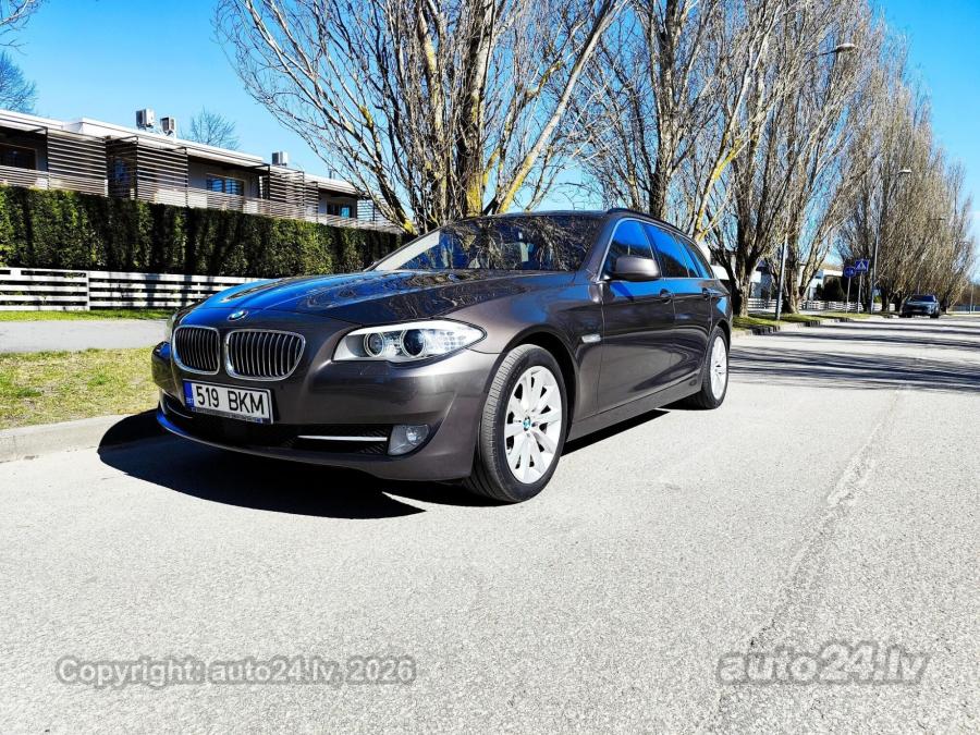 Brown BMW 5 Series 2011 in Tallinn, with an engine capacity of 3.00 L and mileage of 217 thousand km for 8900 €, photo 1 on AUTOMOTO.COM.LV