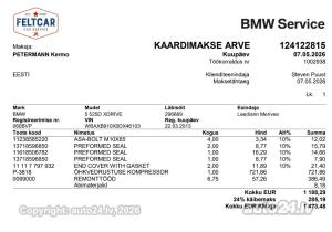 Коричневый БМВ 5 Серия 2013 в Пярну, объемом двигателя 2.00 л и пробегом 298 тыс. км за 9500 €, фото 22 на AUTOMOTO.COM.LV