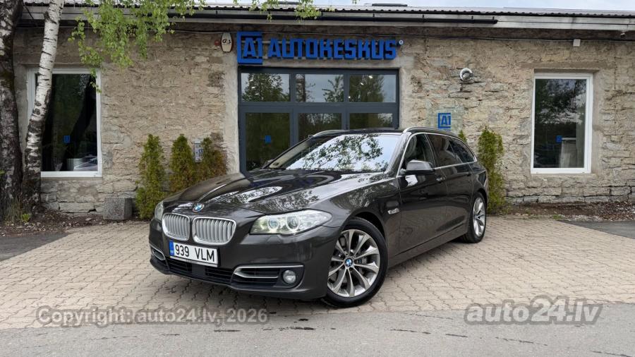 Brown BMW 5 Series 2014 in Tallinn, with an engine capacity of 3.00 L and mileage of 354 thousand km for 11990 €, photo 1 on AUTOMOTO.COM.LV