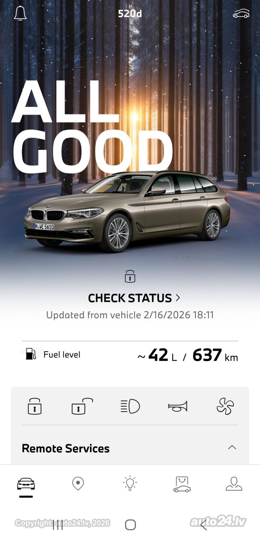 Коричневый БМВ 5 Серия 2017 в Таллин, объемом двигателя 2.00 л и пробегом 172 тыс. км за 17400 €, фото 7 на AUTOMOTO.COM.LV