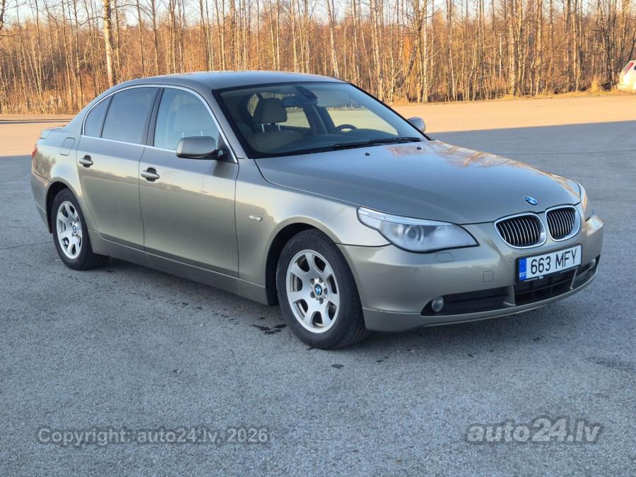 Green BMW 5 Series 2006 in Tallinn, with an engine capacity of 2.50 L and mileage of 264 thousand km for 4500 €, photo 1 on AUTOMOTO.COM.LV