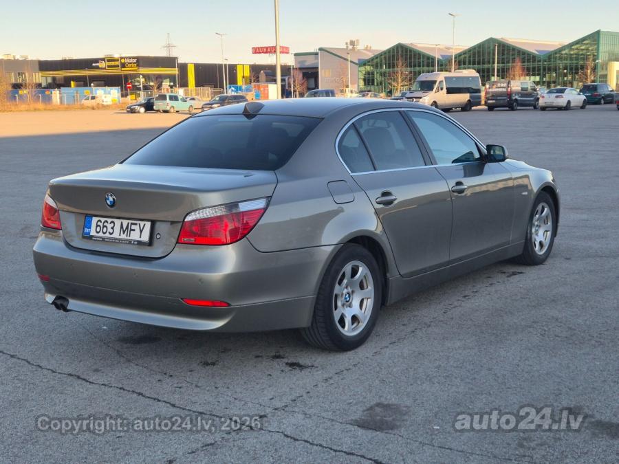 Green BMW 5 Series 2006 in Tallinn, with an engine capacity of 2.50 L and mileage of 264 thousand km for 4500 €, photo 5 on AUTOMOTO.COM.LV