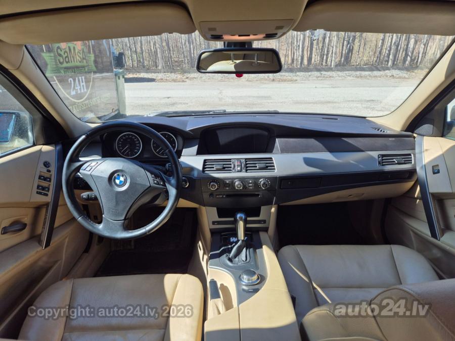Green BMW 5 Series 2006 in Tallinn, with an engine capacity of 2.50 L and mileage of 264 thousand km for 4500 €, photo 8 on AUTOMOTO.COM.LV