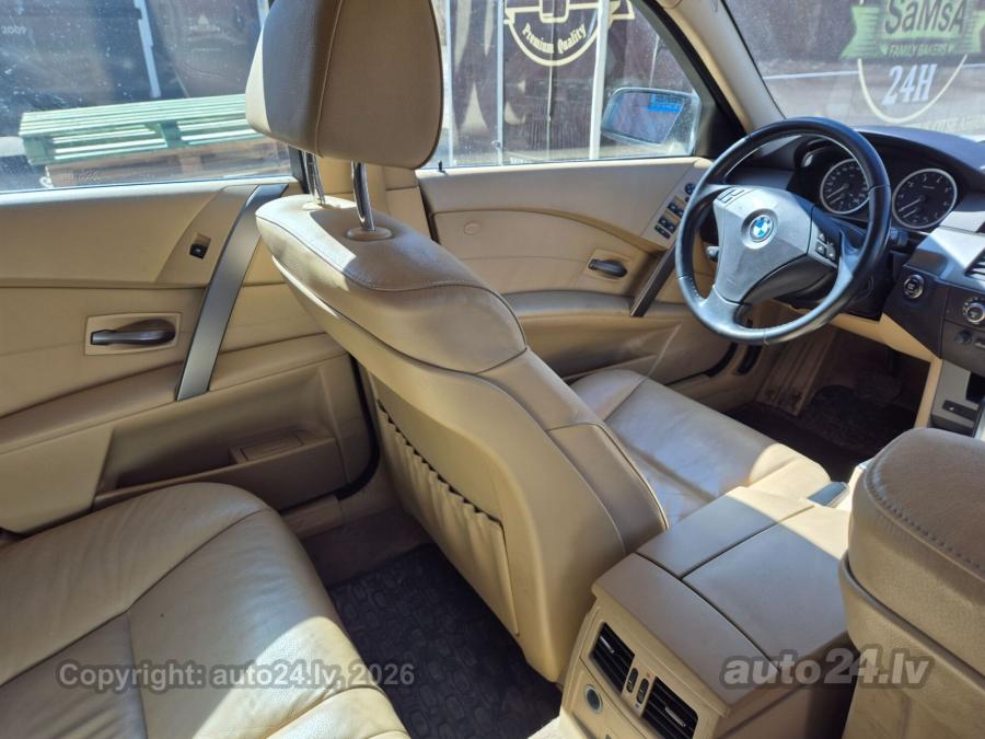 Green BMW 5 Series 2006 in Tallinn, with an engine capacity of 2.50 L and mileage of 264 thousand km for 4500 €, photo 9 on AUTOMOTO.COM.LV