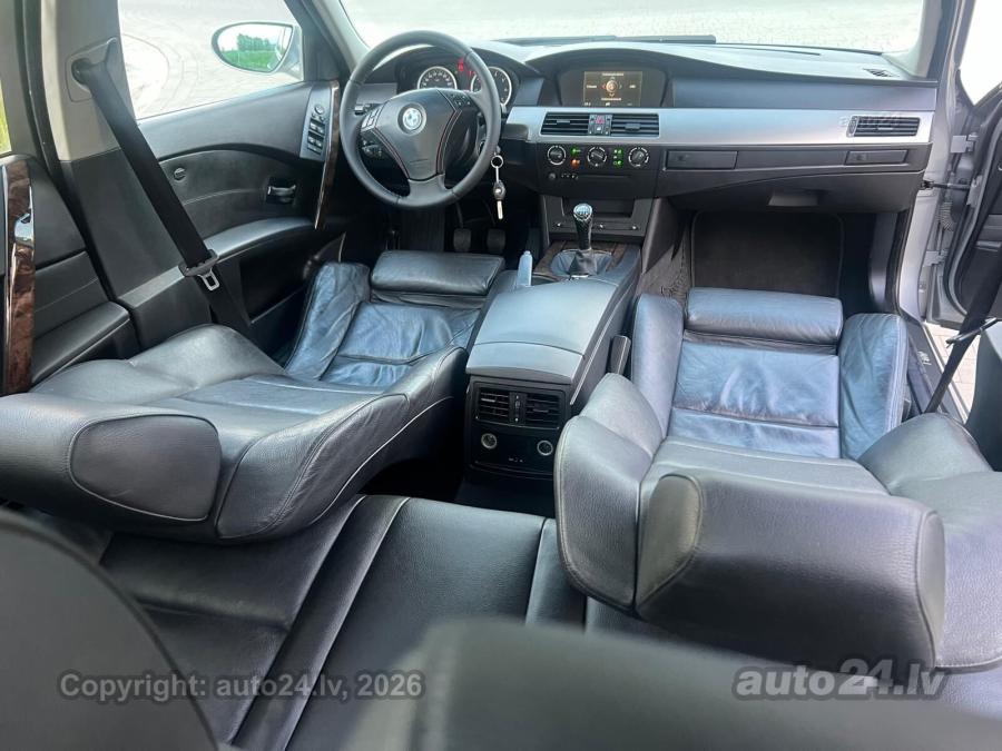 Pelēks BMW 5 Series 2004 Rīga, ar dzinēja tilpumu 2.20 L un nobraukumu 293 tūkst. km par 3000 €, foto 14 vietnē AUTOMOTO.COM.LV