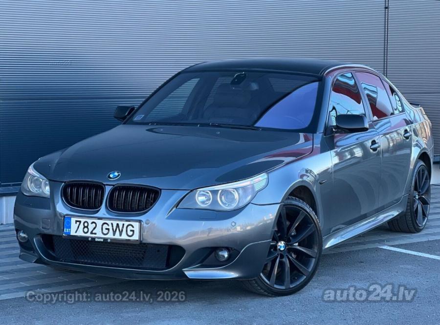 Grey BMW 5 Series 2006 in Tallinn, with an engine capacity of 3.00 L and mileage of 296 thousand km for 5990 €, photo 2 on AUTOMOTO.COM.LV