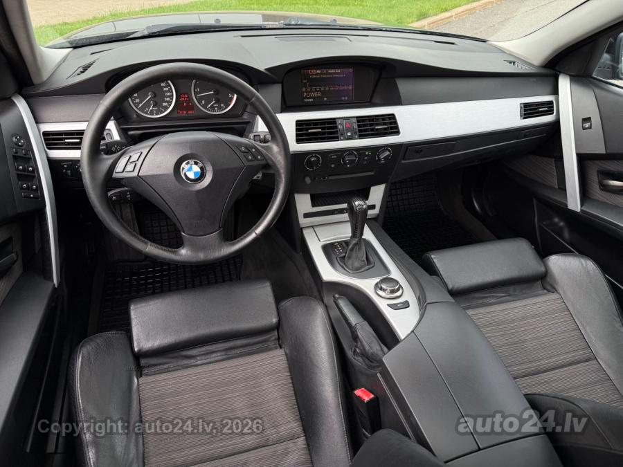 Grey BMW 5 Series 2007 in Tartu, with an engine capacity of 2.50 L and mileage of 330 thousand km for 4500 €, photo 8 on AUTOMOTO.COM.LV