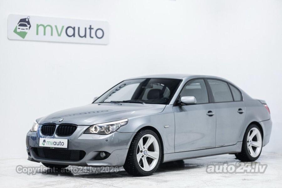 Grey BMW 5 Series 2008 in Tallinn, with an engine capacity of 3.00 L and mileage of 301 thousand km for 5990 €, photo 1 on AUTOMOTO.COM.LV