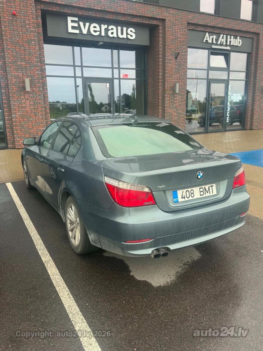 Grey BMW 5 Series 2008 in Tallinn, with an engine capacity of 3.00 L and mileage of 240 thousand km for 4999 €, photo 5 on AUTOMOTO.COM.LV