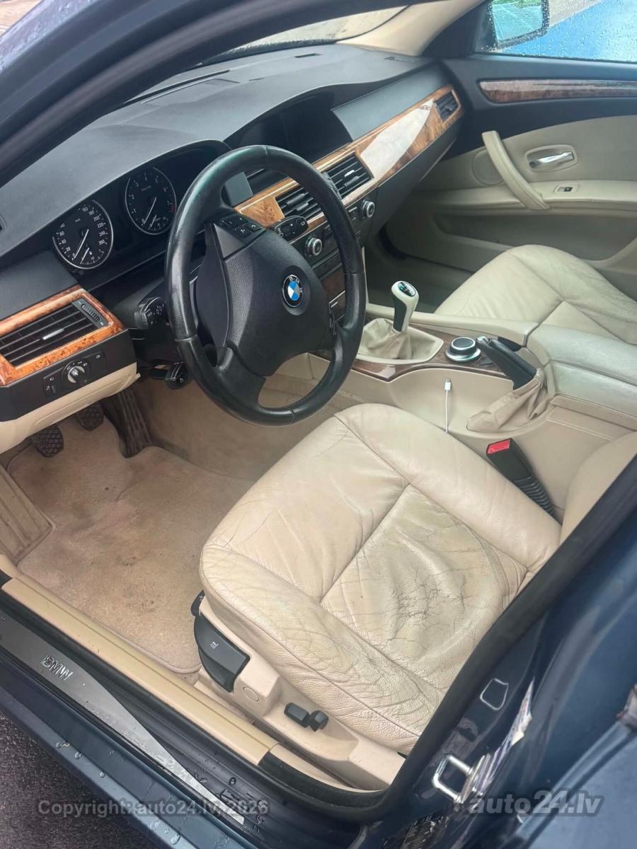 Grey BMW 5 Series 2008 in Tallinn, with an engine capacity of 3.00 L and mileage of 240 thousand km for 4999 €, photo 6 on AUTOMOTO.COM.LV