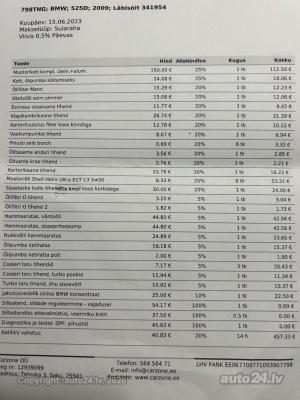Серый БМВ 5 Серия 2009 в Таллин, объемом двигателя 3.00 л и пробегом 374 тыс. км за 5800 €, фото 8 на AUTOMOTO.COM.LV