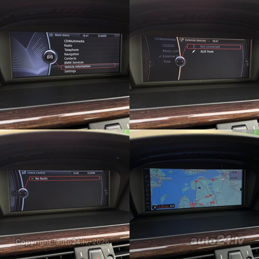 Grey BMW 5 Series 2009 in Viljandi, with an engine capacity of 3.00 L and mileage of 362 thousand km for 7290 €, photo 17 on AUTOMOTO.COM.LV