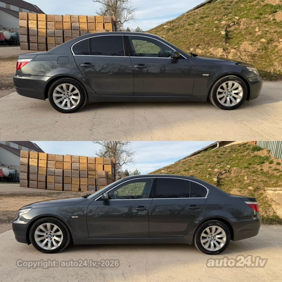 Grey BMW 5 Series 2009 in Viljandi, with an engine capacity of 3.00 L and mileage of 362 thousand km for 6790 €, photo 8 on AUTOMOTO.COM.LV