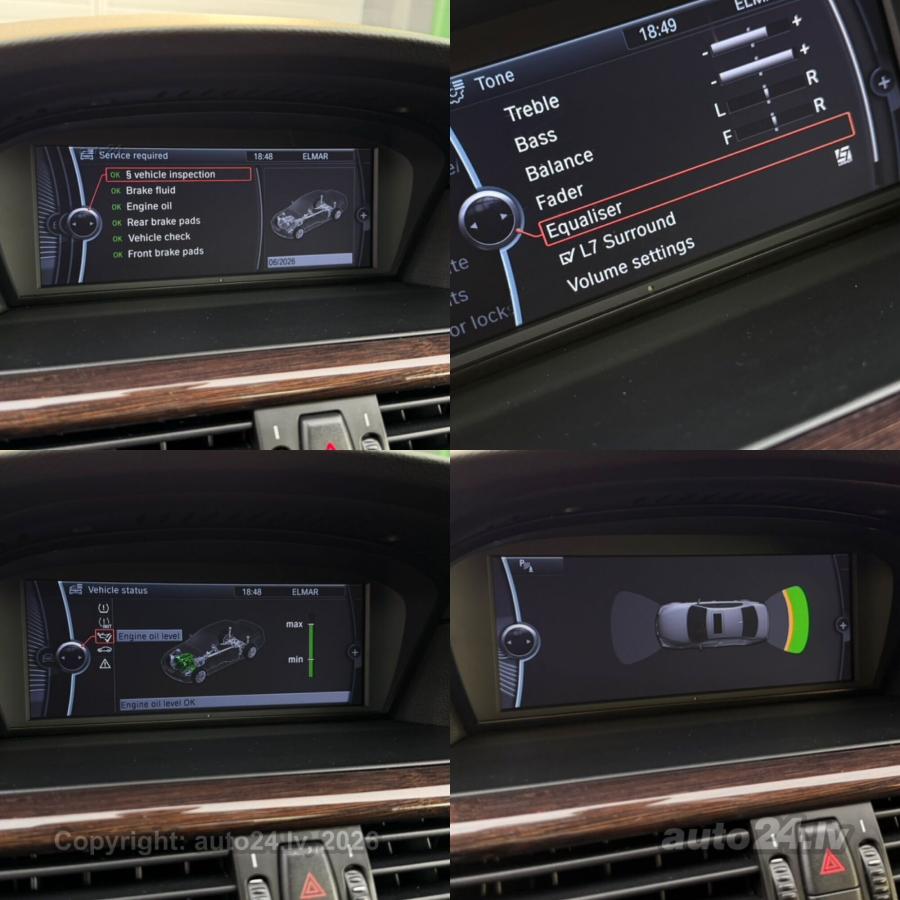 Grey BMW 5 Series 2009 in Viljandi, with an engine capacity of 3.00 L and mileage of 362 thousand km for 6790 €, photo 18 on AUTOMOTO.COM.LV