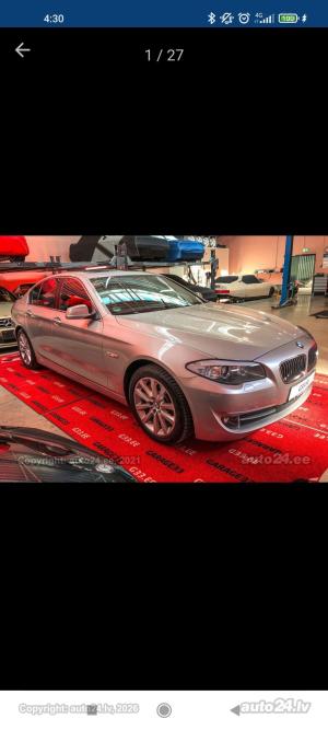 Pelēks BMW 5 Series 2011 Tallina, ar dzinēja tilpumu 3.00 L un nobraukumu 298 tūkst. km par 10500 €, foto 17 vietnē AUTOMOTO.COM.LV
