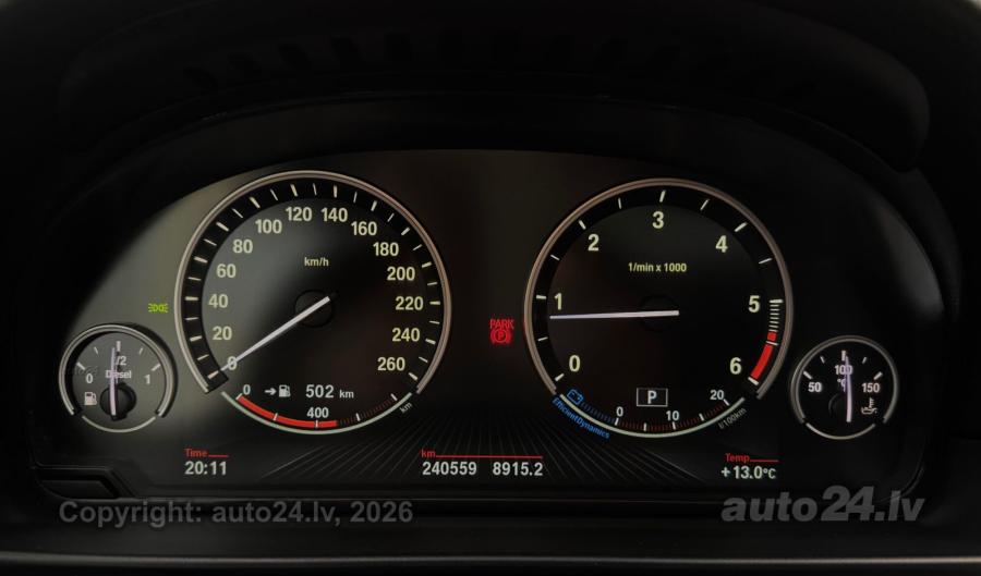 Pelēks BMW 5 Series 2014 Tallina, ar dzinēja tilpumu 2.00 L un nobraukumu 241 tūkst. km par 12900 €, foto 8 vietnē AUTOMOTO.COM.LV