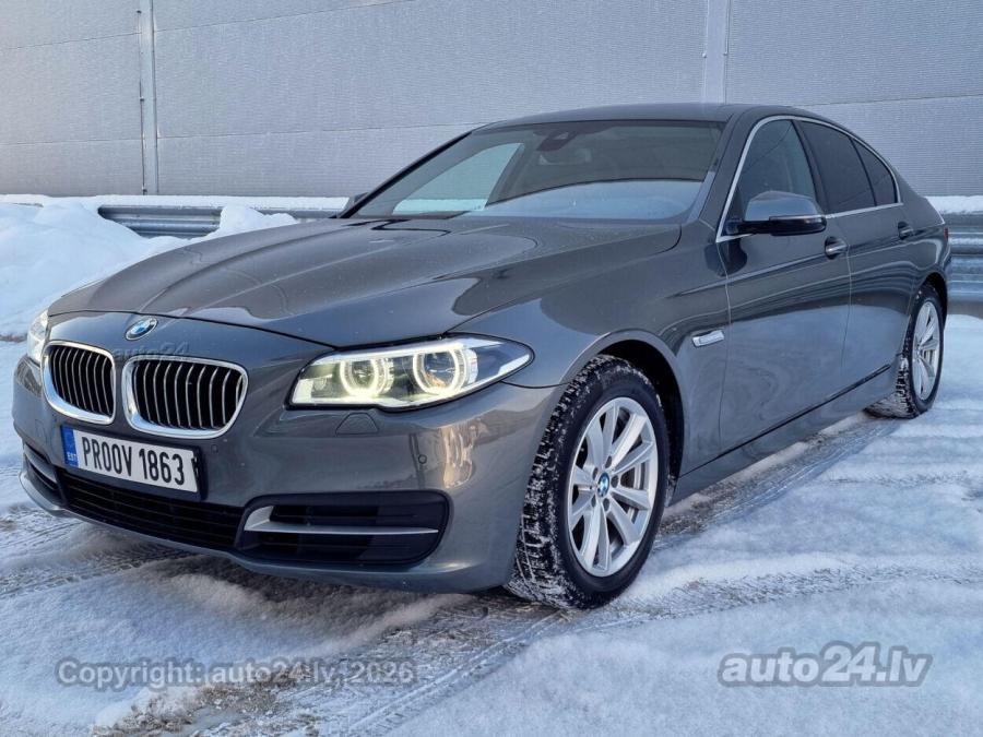 Grey BMW 5 Series 2015 in Tallinn, with an engine capacity of 3.00 L and mileage of 258 thousand km for 13890 €, photo 1 on AUTOMOTO.COM.LV