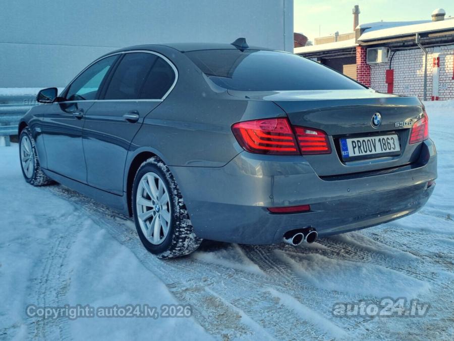 Grey BMW 5 Series 2015 in Tallinn, with an engine capacity of 3.00 L and mileage of 258 thousand km for 13890 €, photo 6 on AUTOMOTO.COM.LV