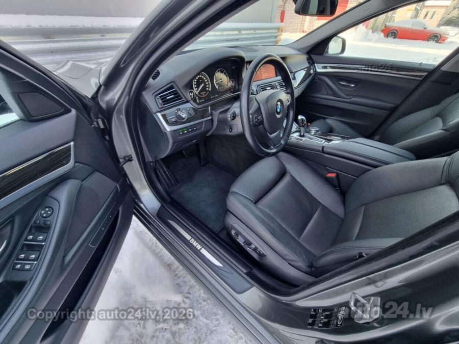 Grey BMW 5 Series 2015 in Tallinn, with an engine capacity of 3.00 L and mileage of 258 thousand km for 13890 €, photo 11 on AUTOMOTO.COM.LV