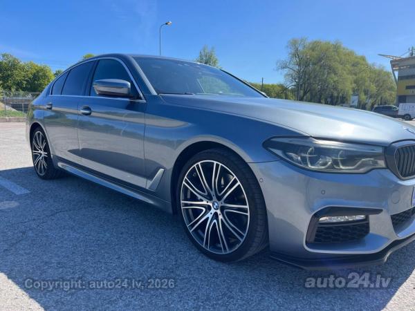 Grey BMW 5 Series 2017 in Tallinn, with an engine capacity of 3.00 L and mileage of 191 thousand km for 24900 €, photo 10 on AUTOMOTO.COM.LV