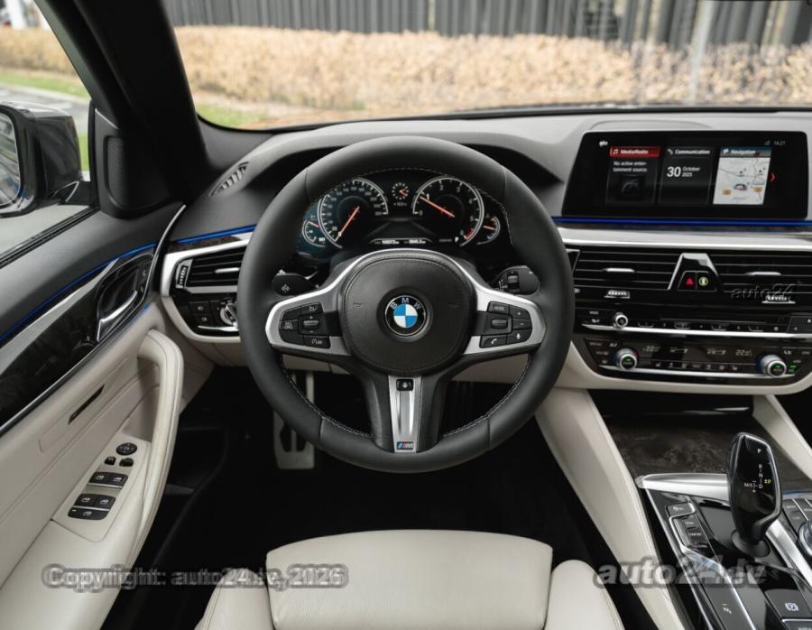 Grey BMW 5 Series 2017 in Tartu, with an engine capacity of 2.00 L and mileage of 182 thousand km for 24990 €, photo 10 on AUTOMOTO.COM.LV