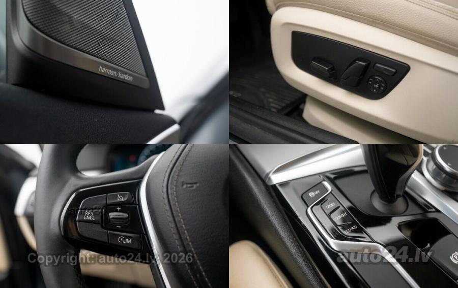 Grey BMW 5 Series 2018 in Tallinn, with an engine capacity of 2.00 L and mileage of 191 thousand km for 20999 €, photo 15 on AUTOMOTO.COM.LV