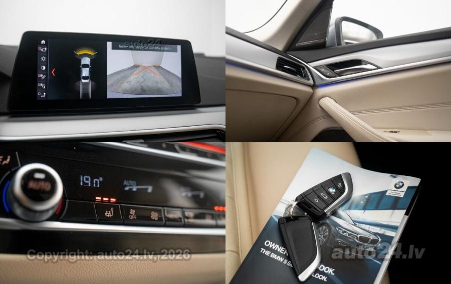 Grey BMW 5 Series 2018 in Tallinn, with an engine capacity of 2.00 L and mileage of 191 thousand km for 20999 €, photo 16 on AUTOMOTO.COM.LV